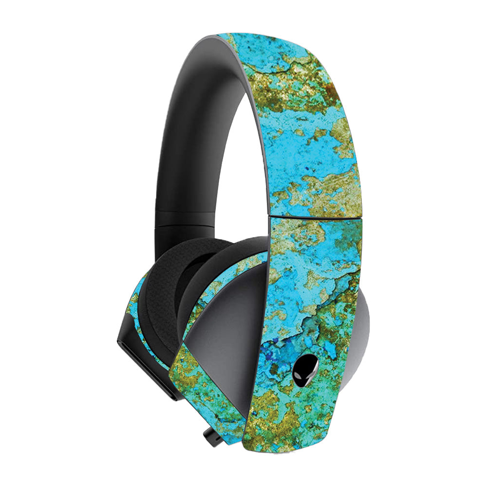 Teal Marble Skin For Alienware 7.1 Gaming Headset — MightySkins