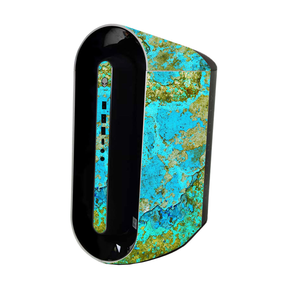 Teal Marble Skin For Alienware Aurora R11 Gaming Desktop — MightySkins