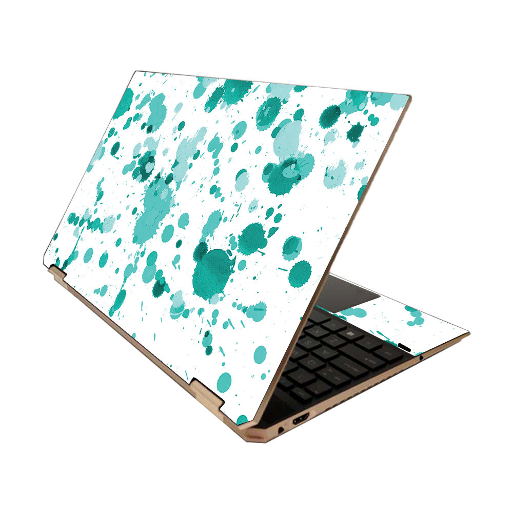 Teal Splatter Skin For Spectre x360 15" (2020) — MightySkins