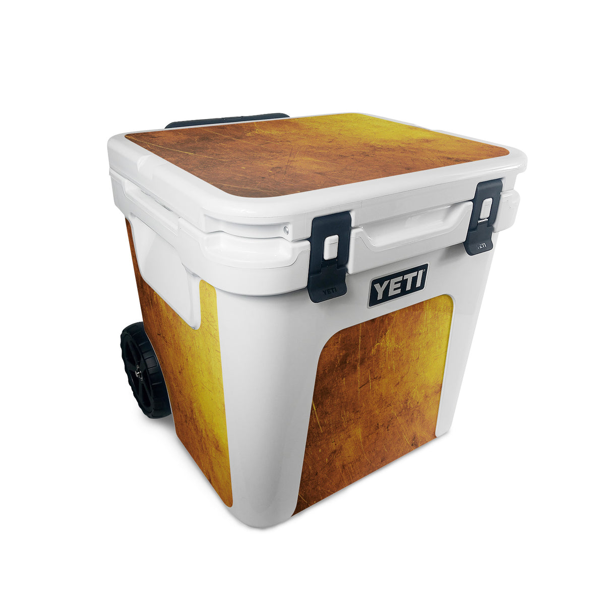 Textured Gold Skin For Yeti Roadie 48 Wheeled Cooler — MightySkins
