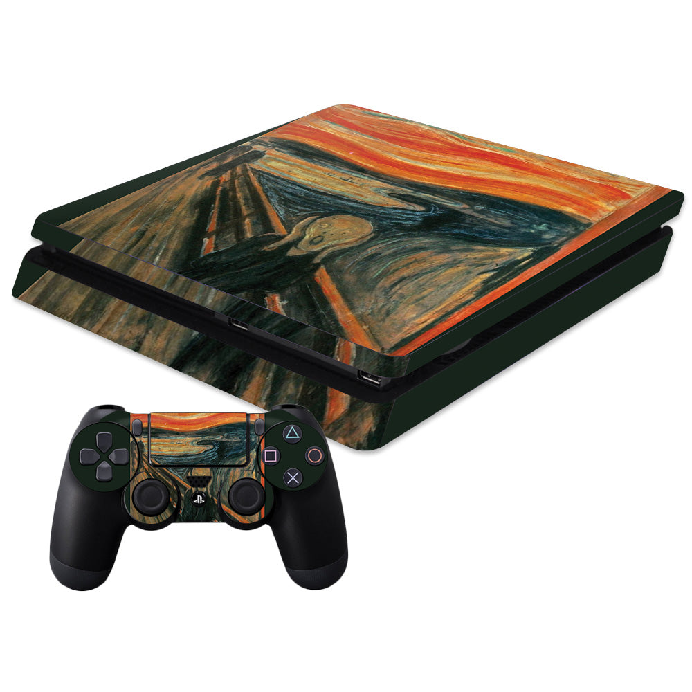 The Scream Skin For Sony PS4 Slim & Controller Combo — MightySkins