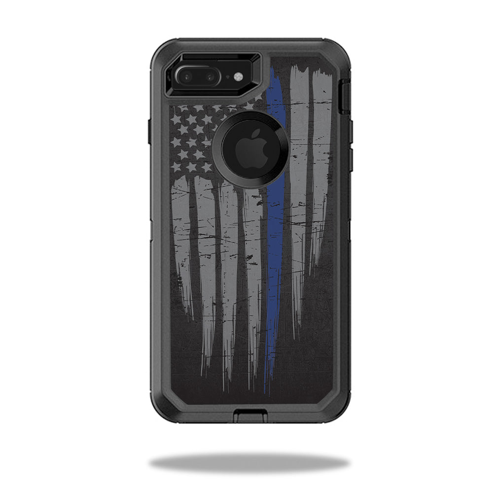 Thin Blue Line Skin For OtterBox Defender iPhone 7 Plus Case — MightySkins
