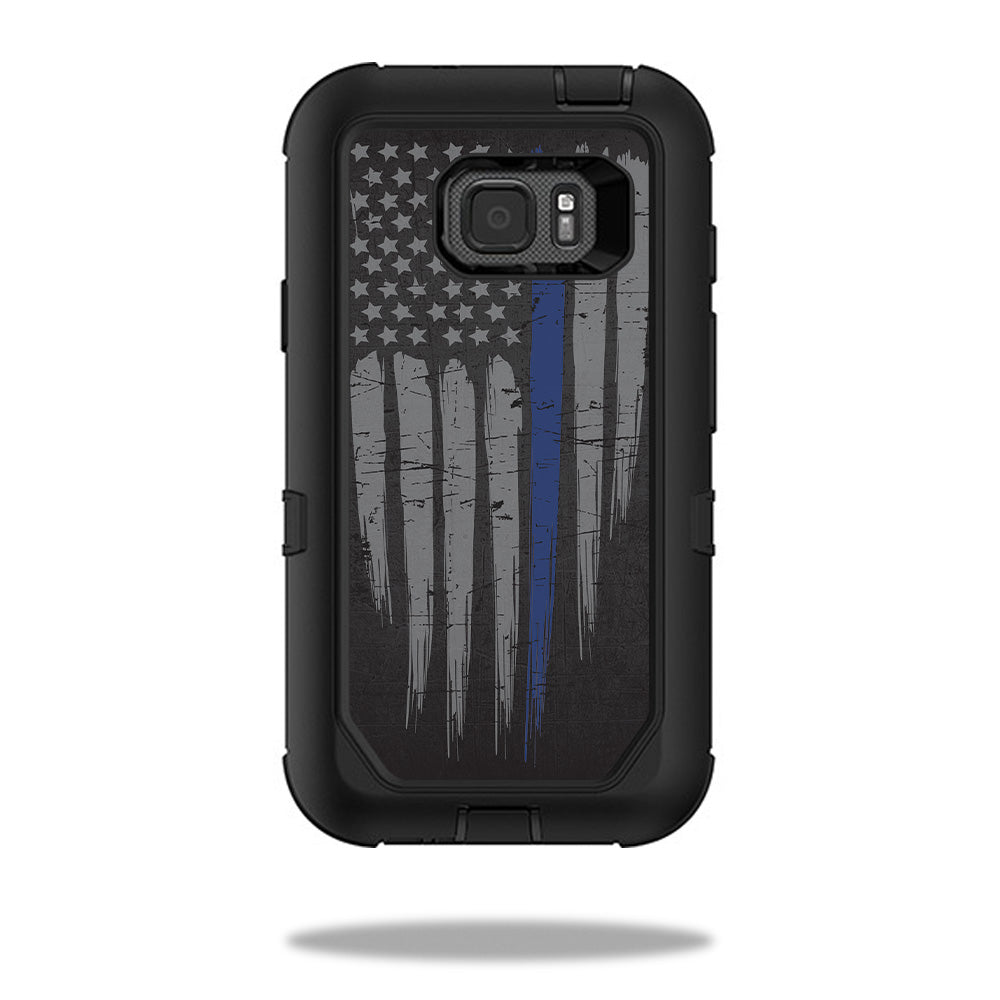 Thin Blue Line Skin For OtterBox Commuter iPhone 7 Case — MightySkins