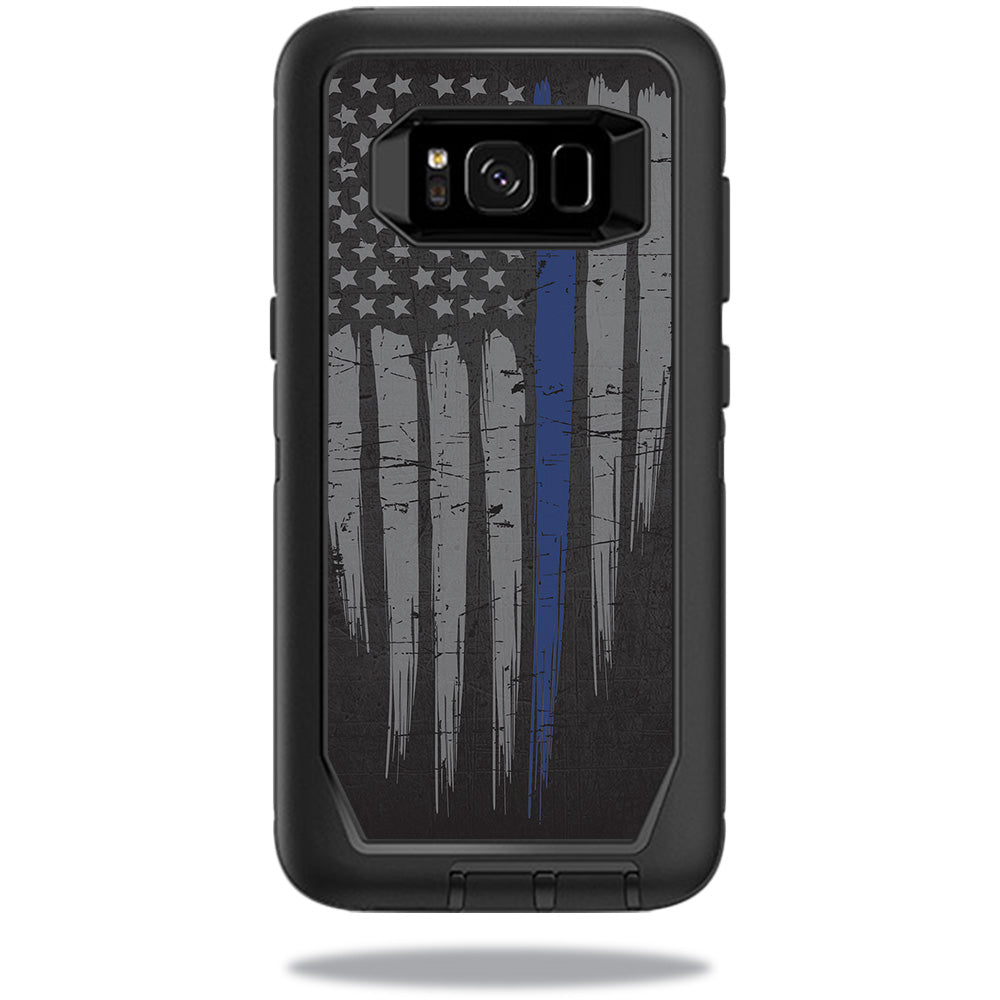 Thin Blue Line Skin For OtterBox Defender Galaxy S8 Case — MightySkins