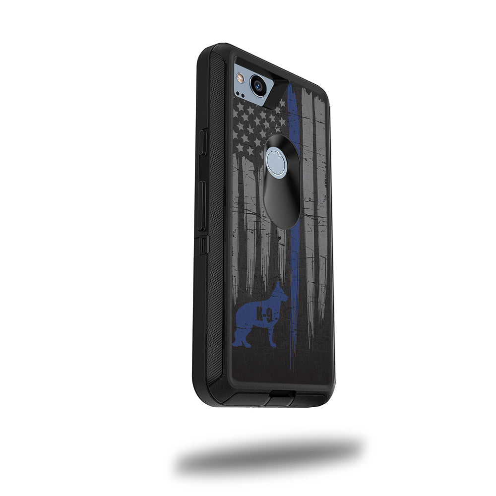 Thin Blue Line K9 Skin For OtterBox Defender Pixel 2 5” Case — MightySkins