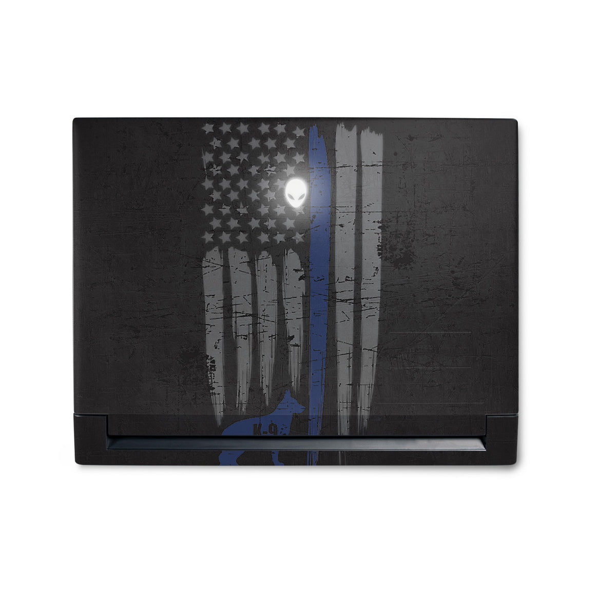 Thin Blue Line K9 Skin For Alienware M18 R1 (2023) Laptop — MightySkins