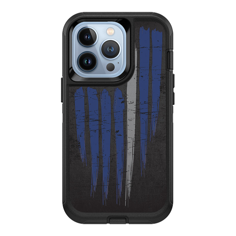 Thin White Line Skin For OtterBox Defender iPhone 13 Pro — MightySkins