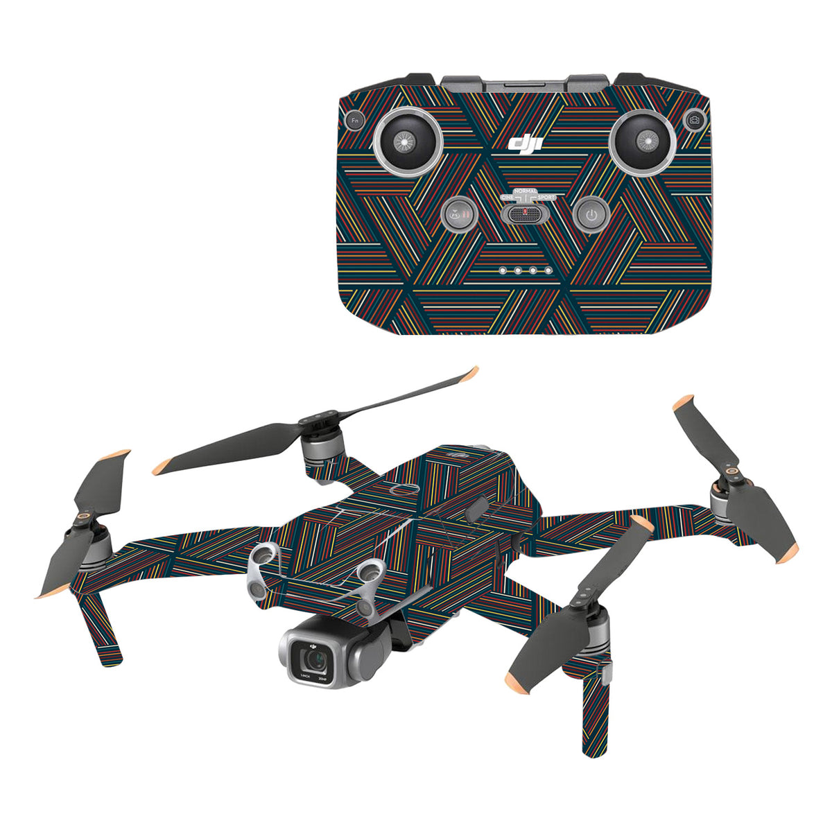 Triangle Stripes Skin For DJI Air 2S — MightySkins