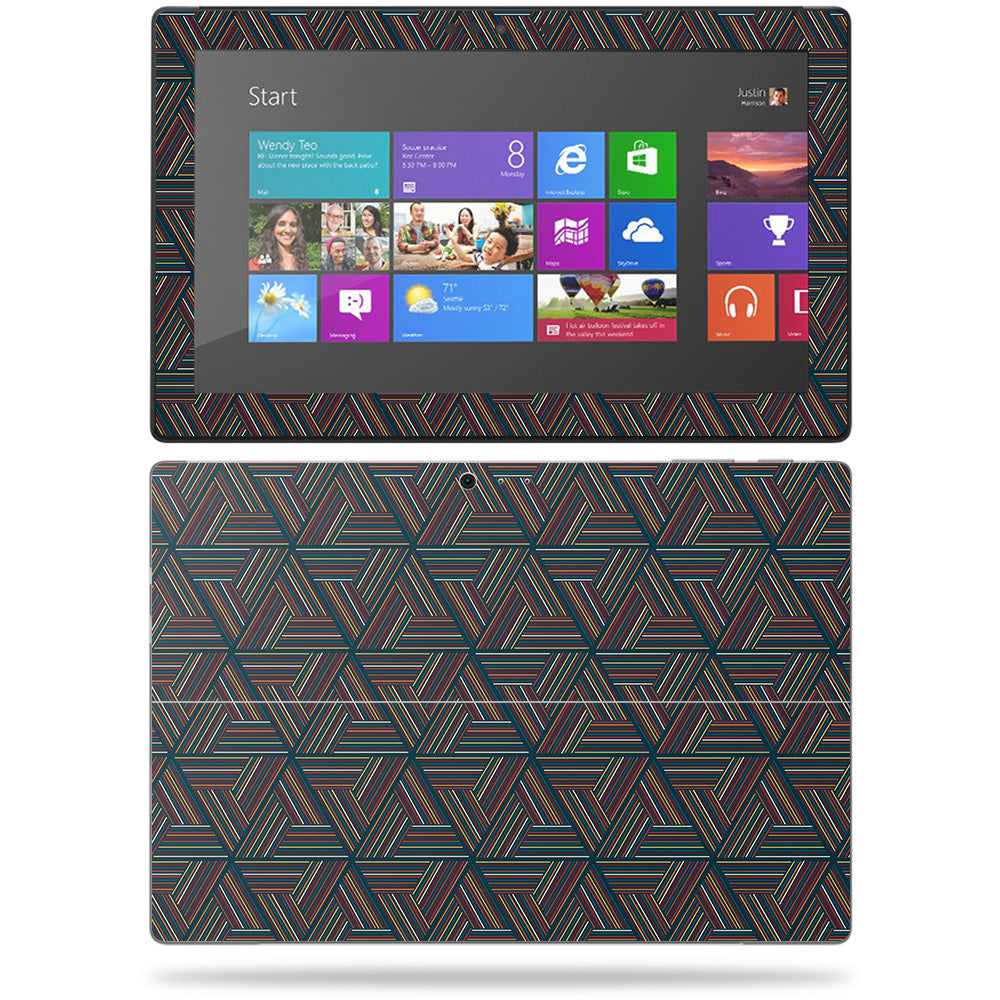 Triangle Stripes Skin For Microsoft Surface Pro — MightySkins