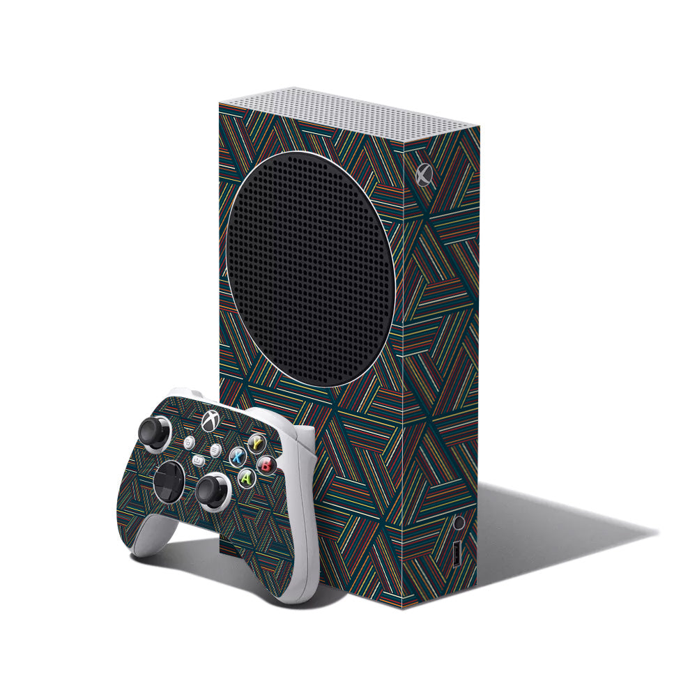 Triangle Stripes Skin For Microsoft XBOX Series S Bundle — MightySkins