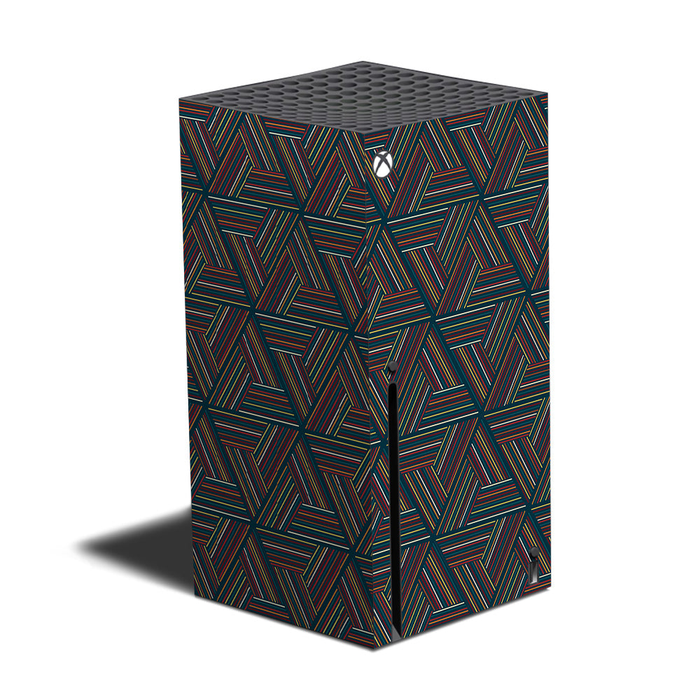 Triangle Stripes Skin For Microsoft XBOX Series X — MightySkins
