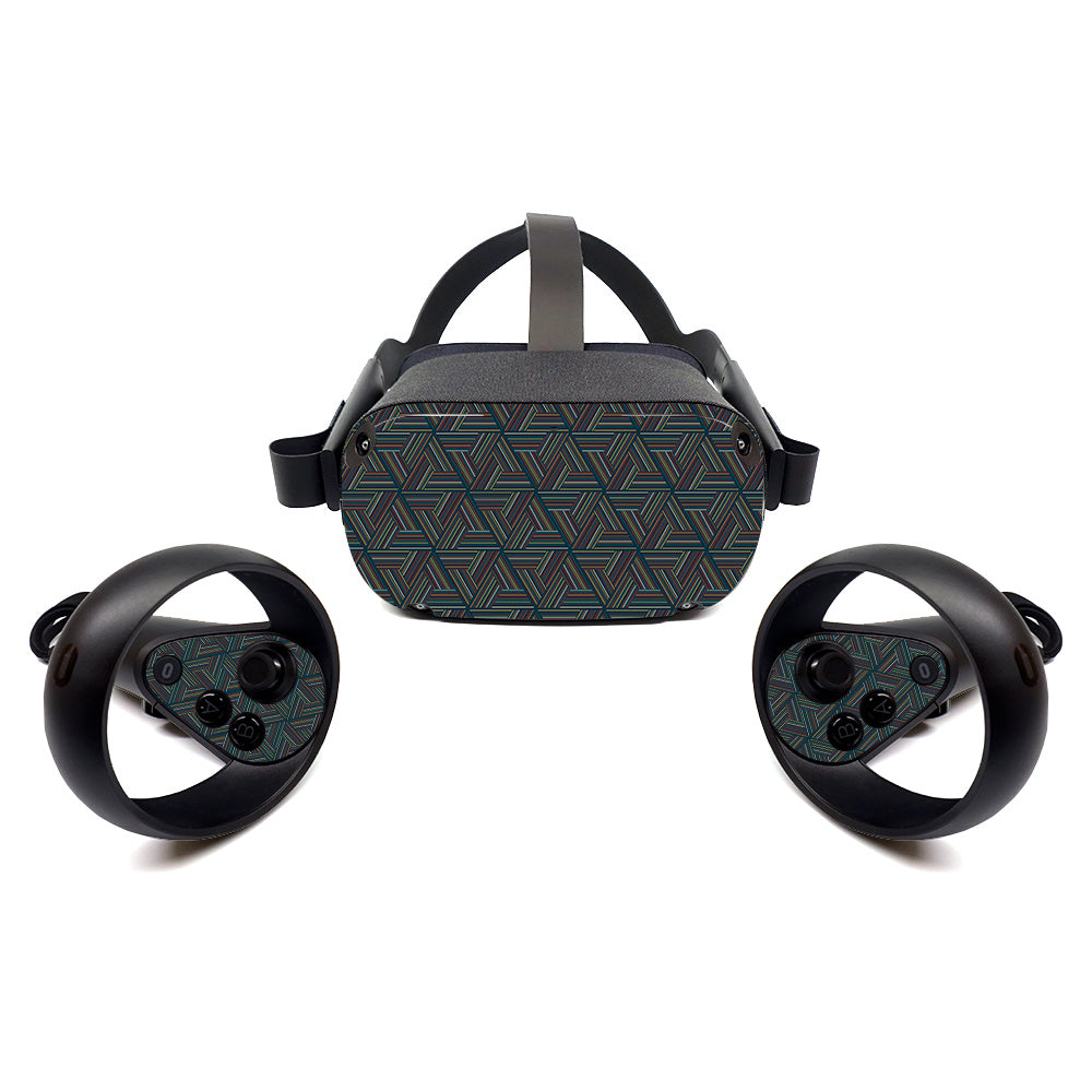 Triangle Stripes Skin For Oculus Quest — MightySkins