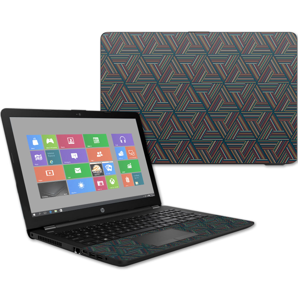 Triangle Stripes Skin For 15t Laptop 15.6" (2017) — MightySkins