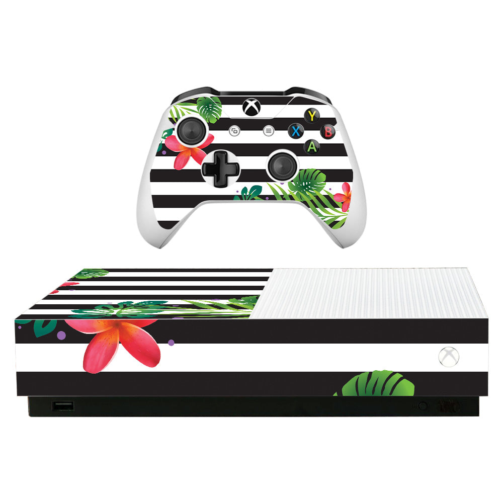 Tropical Stripes Skin For Microsoft Xbox One S All-Digital Edition ...