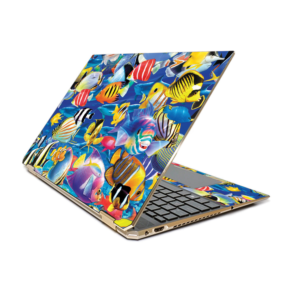 Tropical Fish Skin For Spectre x360 15.6" Gem-Cut (2019) — MightySkins