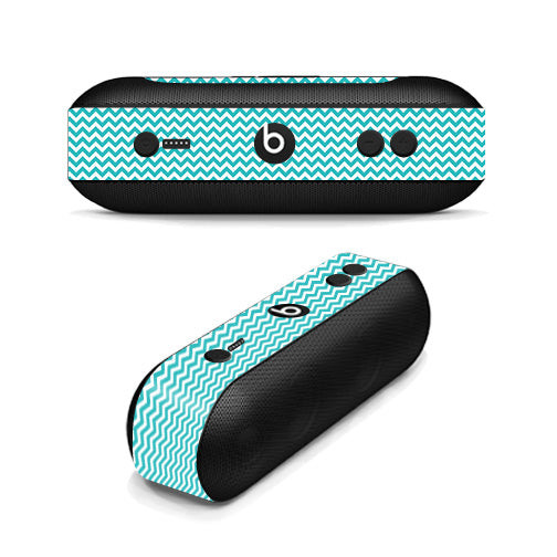 Turquoise Chevron Skin For Beats Pill Plus — MightySkins