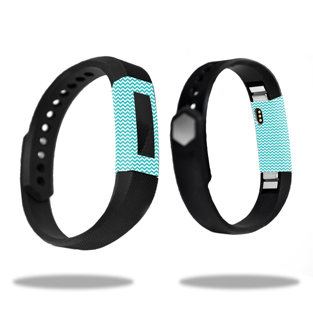 Turquoise Chevron Skin For Fitbit Alta — MightySkins