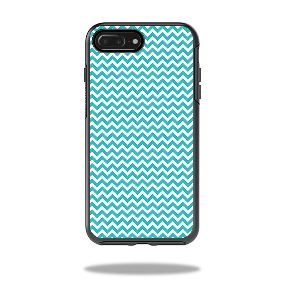 Turquoise Chevron Skin For OtterBox Symmetry iPhone 7 Plus — MightySkins