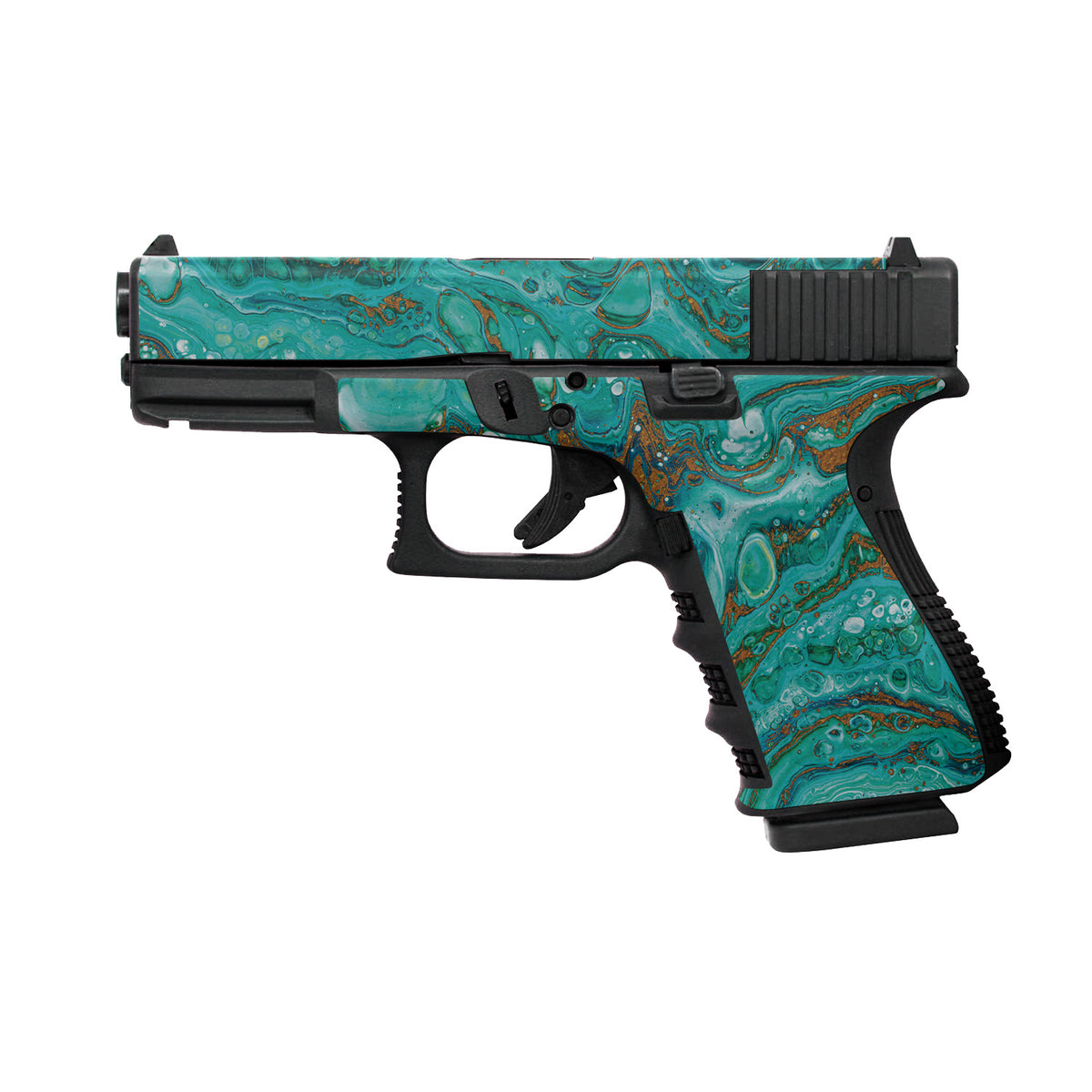 Turquoise Ripple Skin For Glock 19 Gen 3 — MightySkins