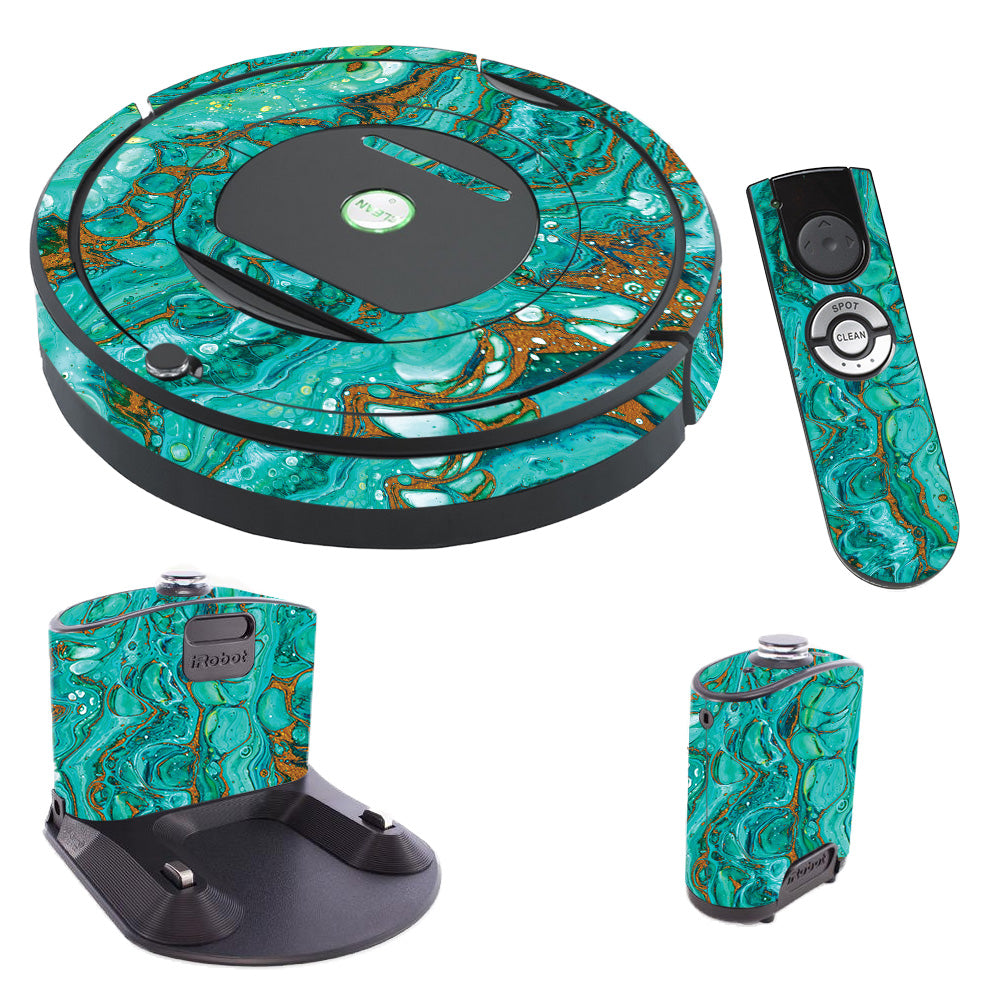 Turquoise Ripple Skin For iRobot 770 Full Coverage — MightySkins