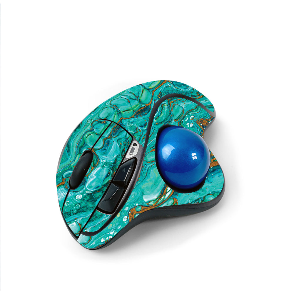 Turquoise Ripple Skin For Logitech M570 Wireless Trackball Mouse ...