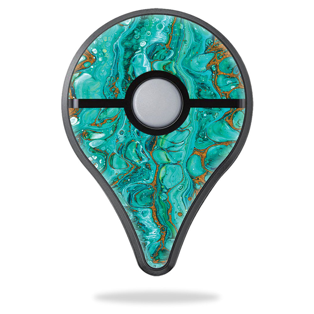 Turquoise Ripple Skin For Pokemon Go Plus — MightySkins