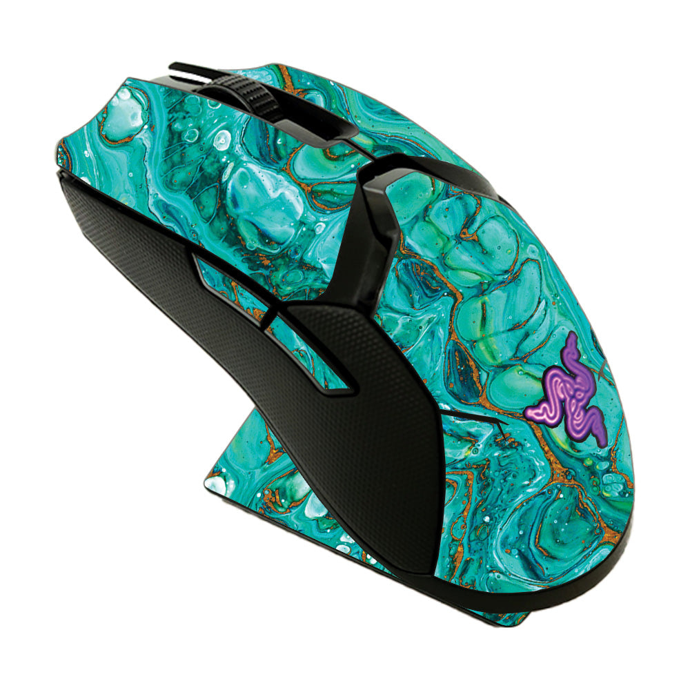 Turquoise Ripple Skin For Razer Viper Ultimate — MightySkins