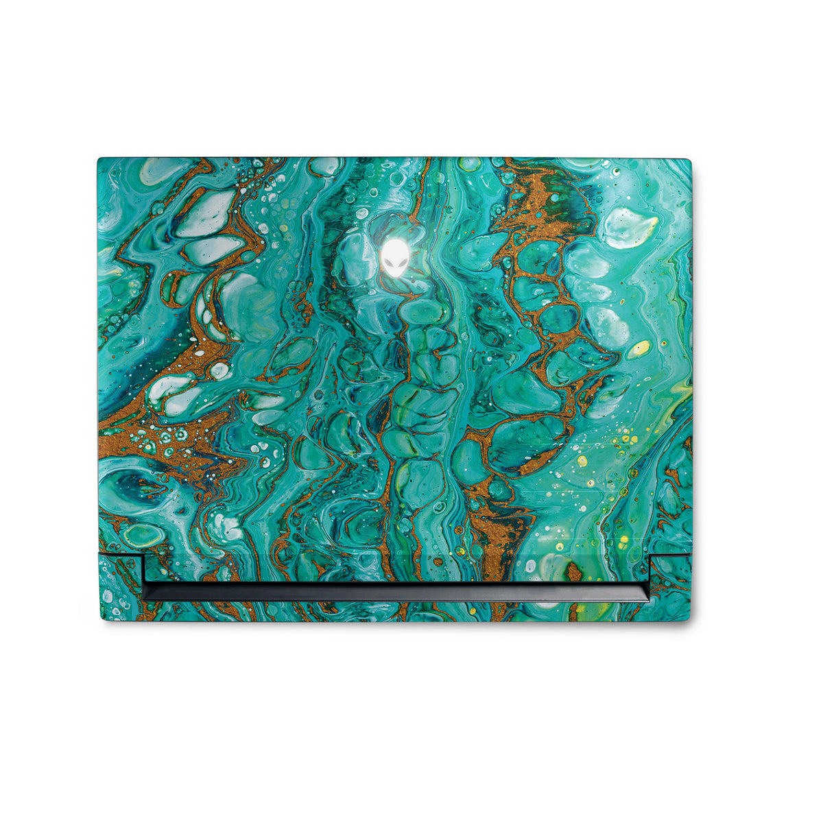 Turquoise Ripple Skin For Alienware M18 R1 (2023) Laptop — MightySkins