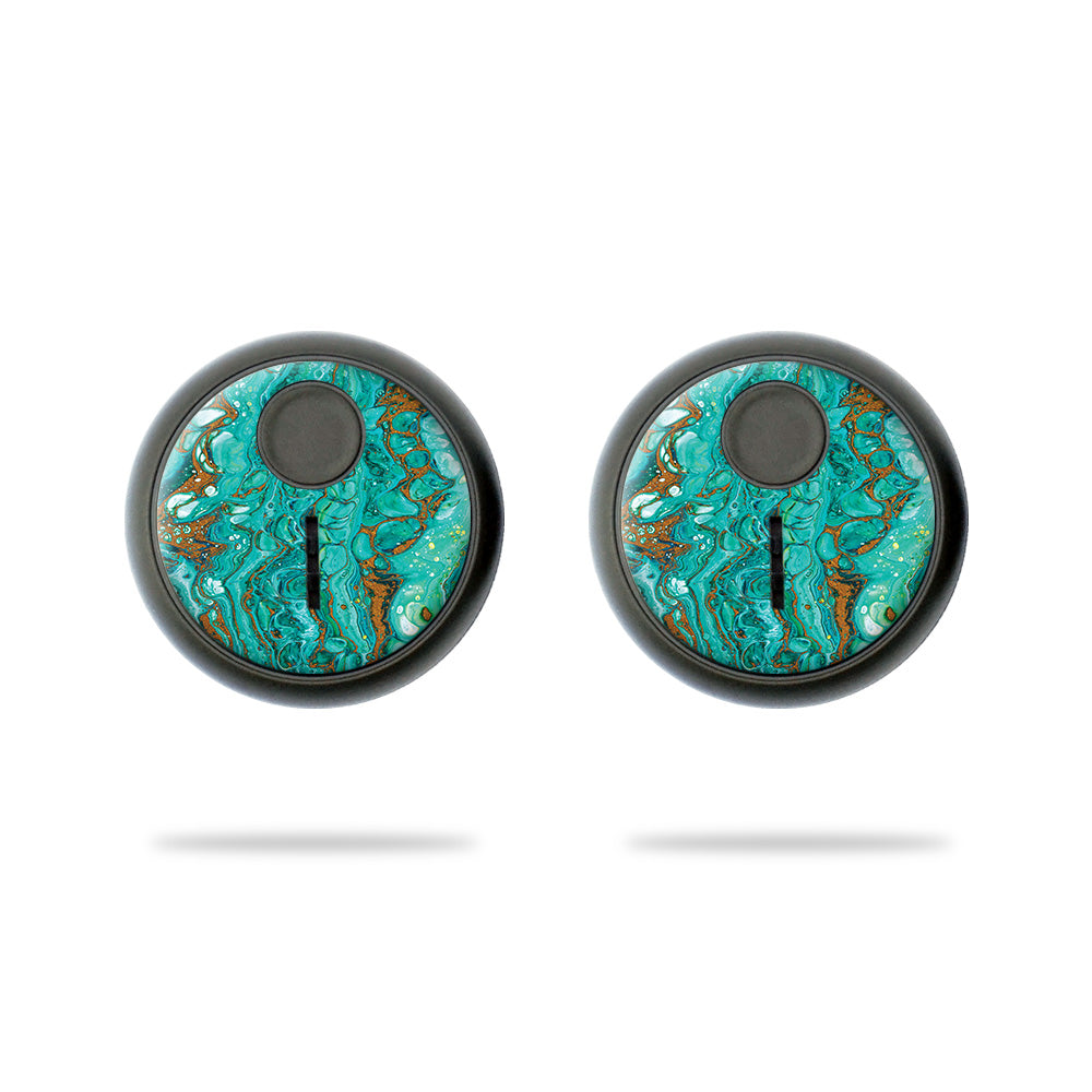 Turquoise Ripple Skin For Tile Sticker (2020) 2 Pack — MightySkins