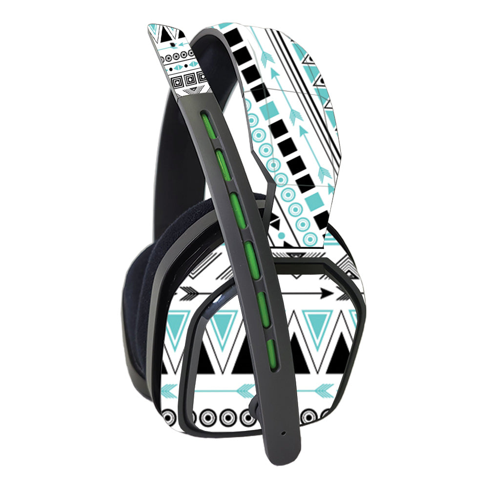 Turquoise Tribal Skin For Astro A10 Headset — MightySkins