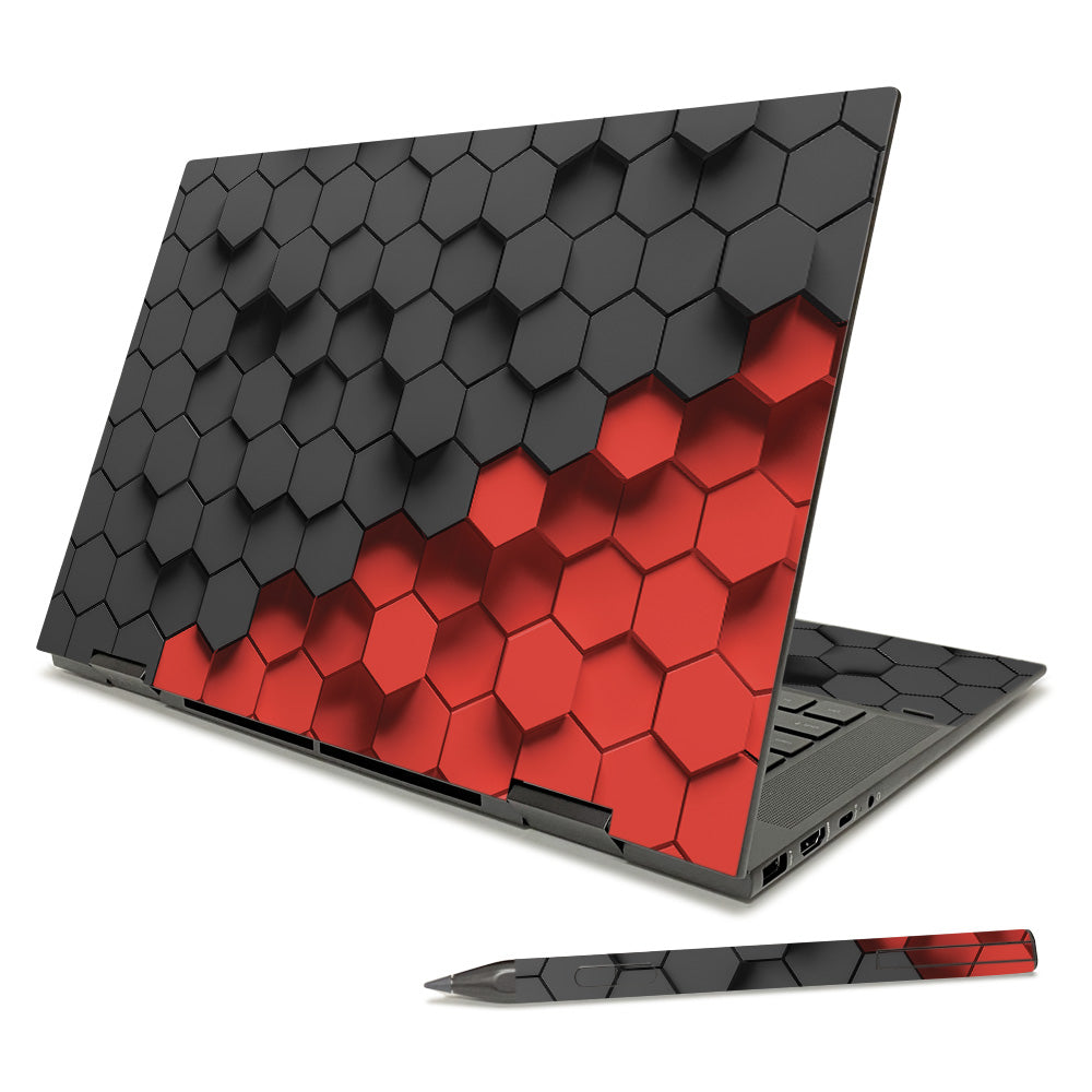 Two-Tone Hex Skin For HP Envy x360 15" (2021) Laptop — MightySkins