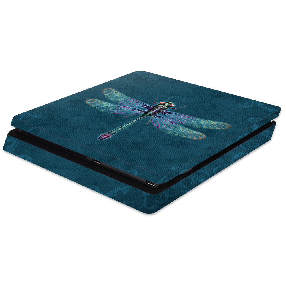 Vibrant Dragonfly Skin For Sony PS4 Slim Console — MightySkins