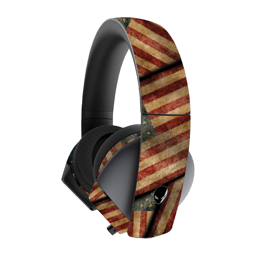 Vintage American Skin For Alienware 7.1 Gaming Headset — MightySkins