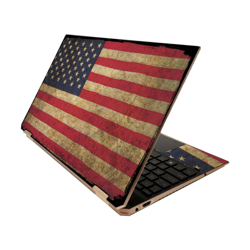 Vintage Flag Skin For Spectre x360 15" (2020) — MightySkins