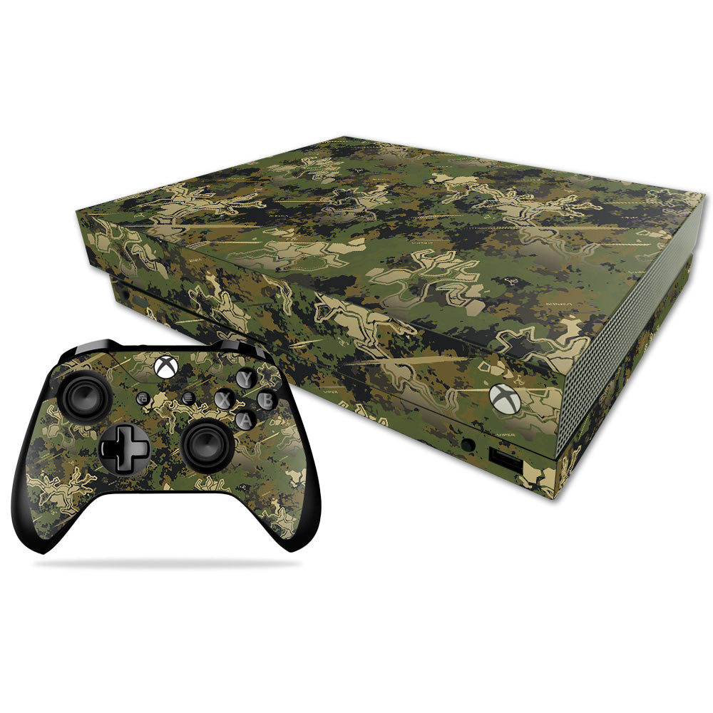 Viper Woodland Skin For Microsoft Xbox One X — MightySkins