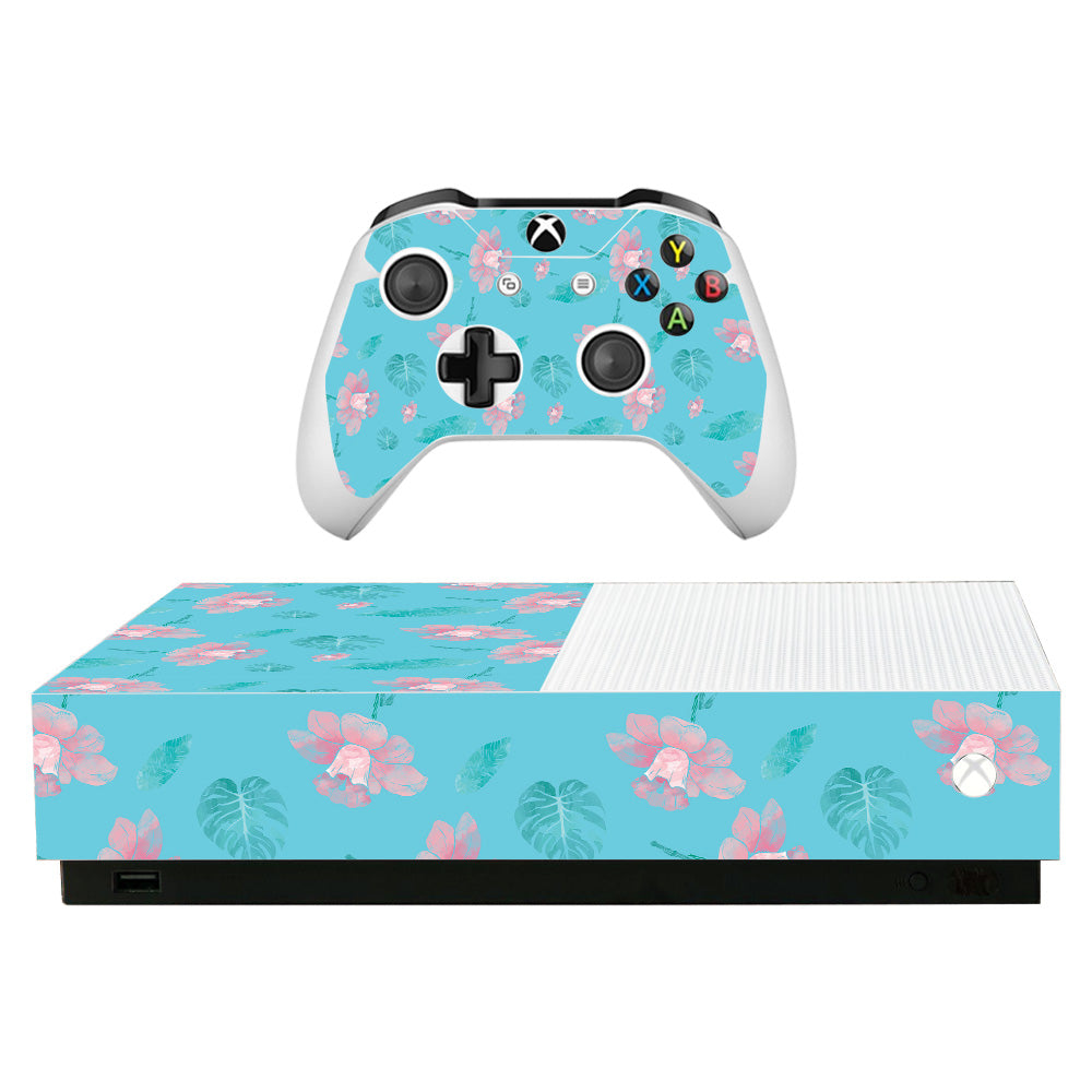 Water Flowers Skin For Microsoft Xbox One S All-Digital Edition ...
