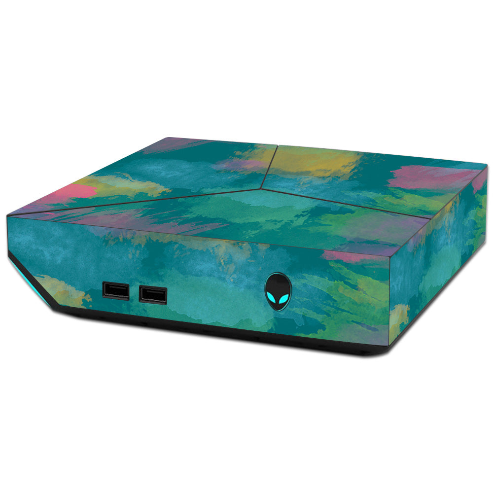Watercolor Blue Skin For Alienware Steam Machine — MightySkins