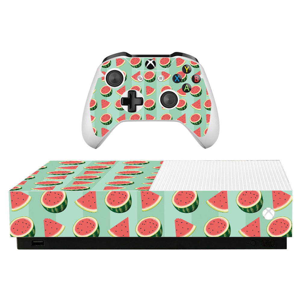 Watermelon Patch Skin For Microsoft Xbox One S All-Digital Edition ...