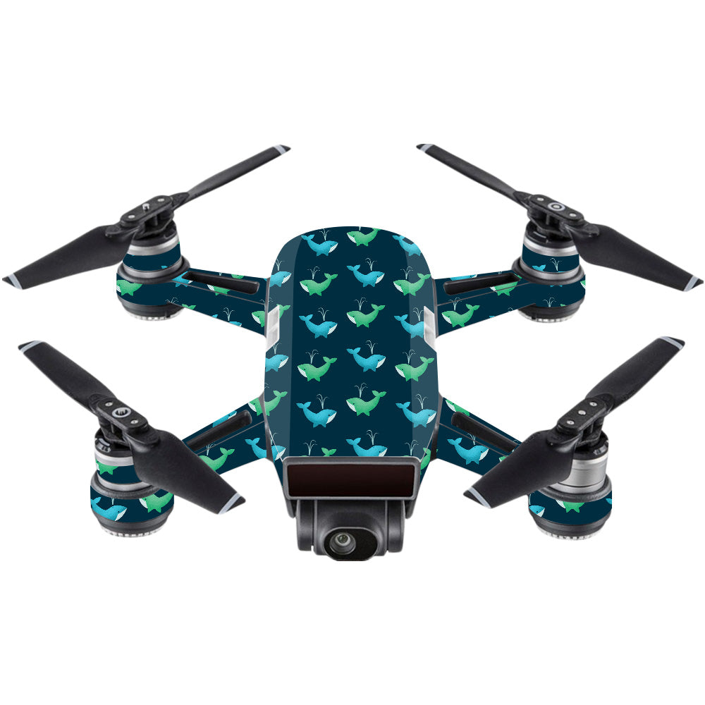 Whale Wave Skin For DJI Spark Mini — MightySkins
