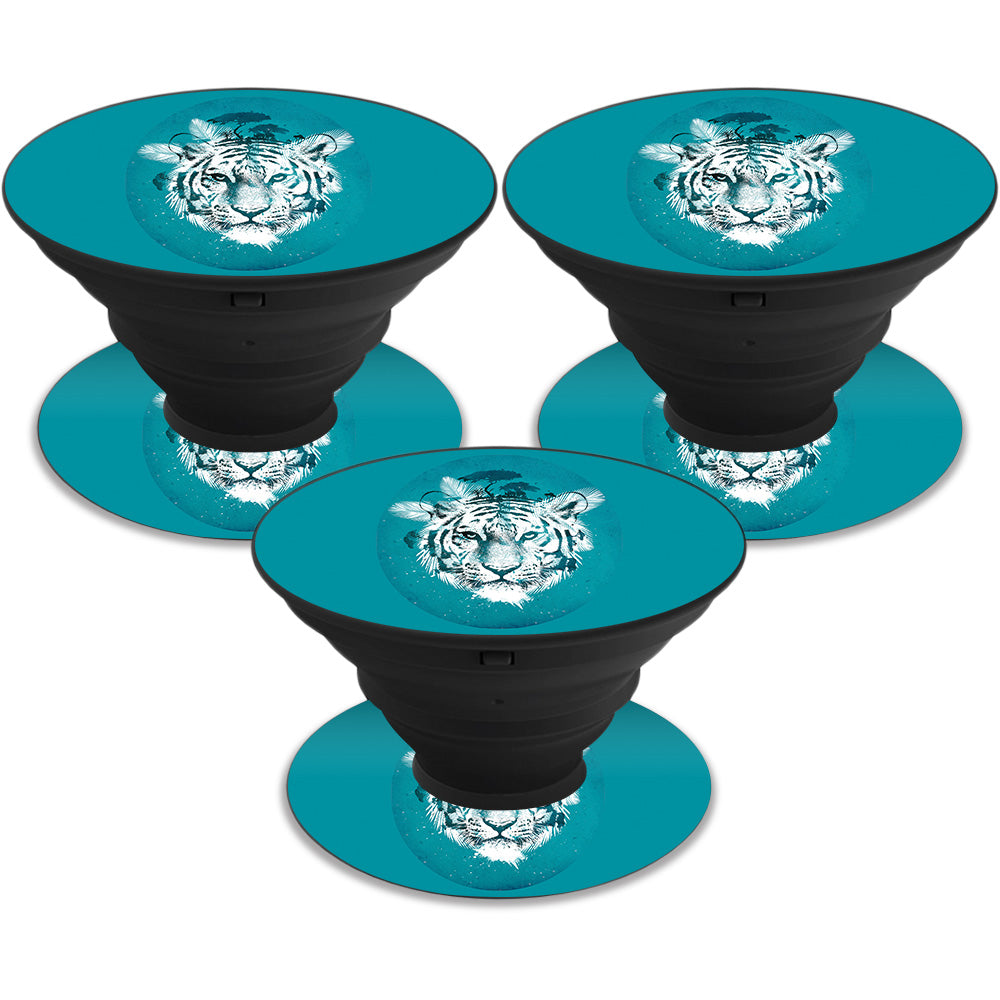 White Tiger Skin For PopSocket PopSocket — MightySkins