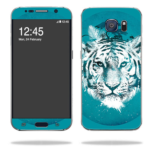 White Tiger Skin For Samsung Galaxy S6 — MightySkins
