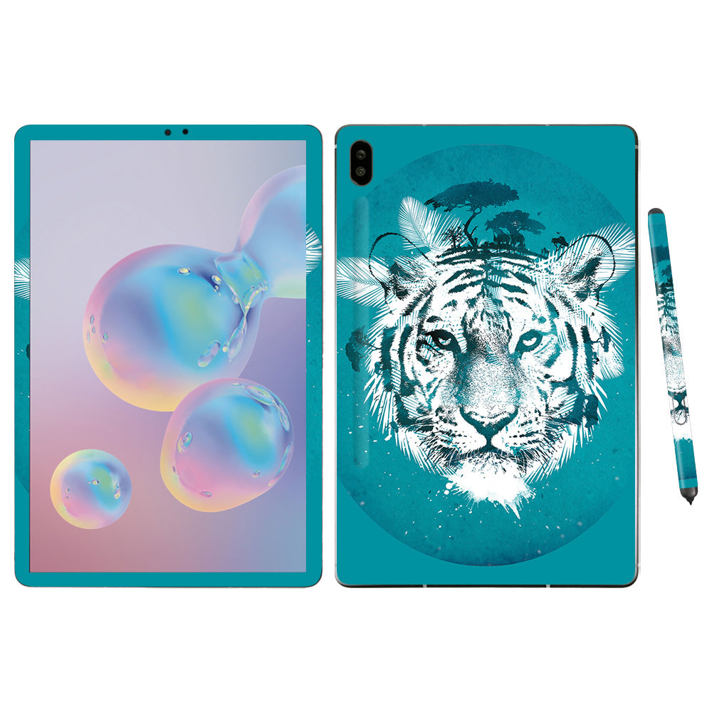White Tiger Skin For Samsung Galaxy Tab S6 10.5" — MightySkins