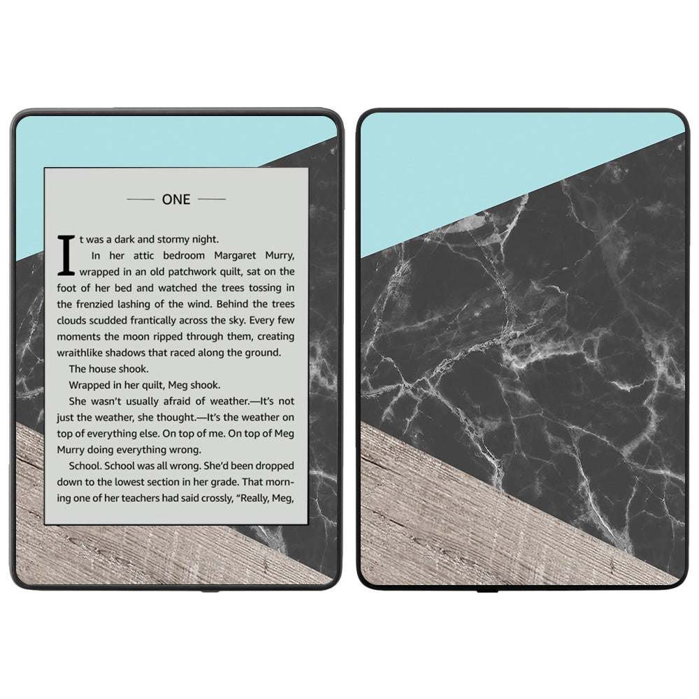 Wood And Marble Skin For Amazon Kindle Paperwhite 2018 waterproof model ...