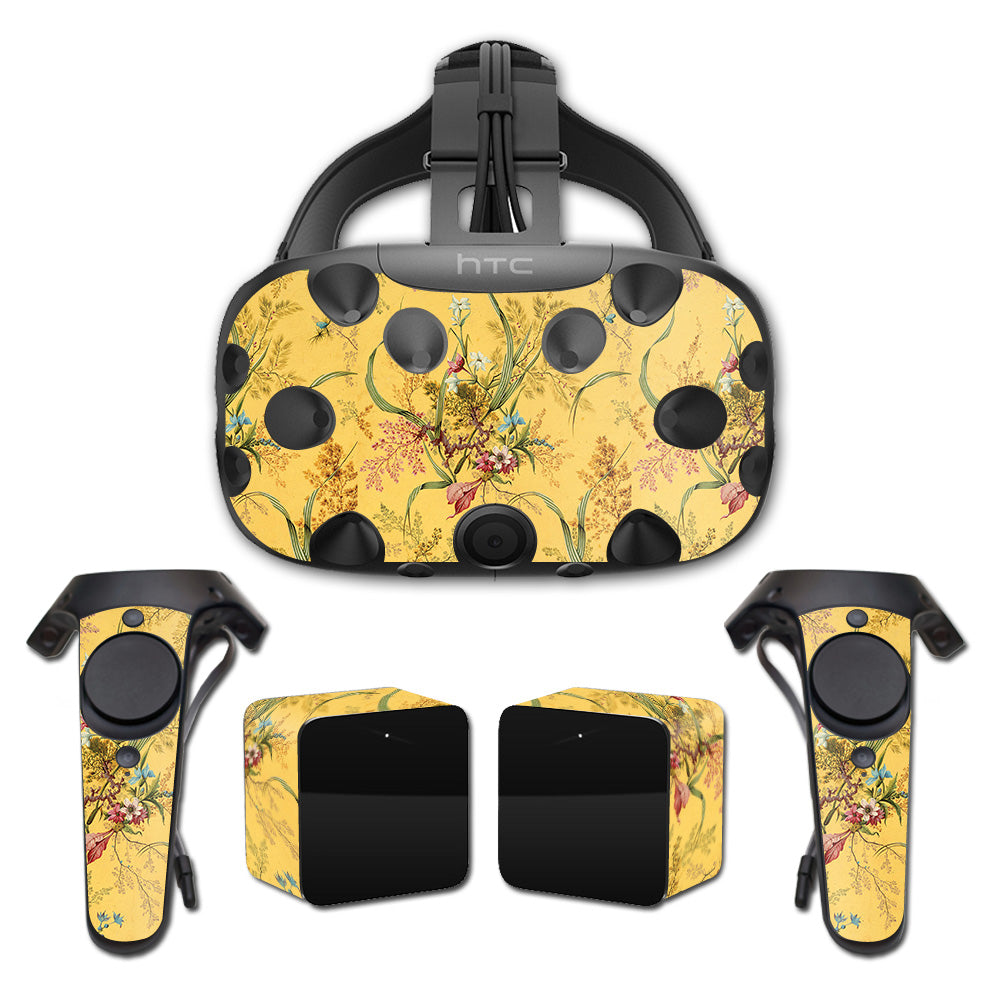 Yellow Marble End Skin For HTC Vive Full Coverage — MightySkins