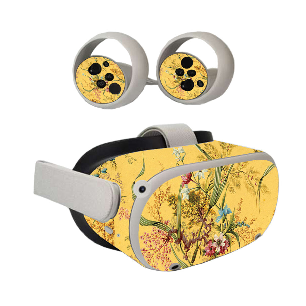 Yellow Marble End Skin For Oculus Quest 2 — MightySkins
