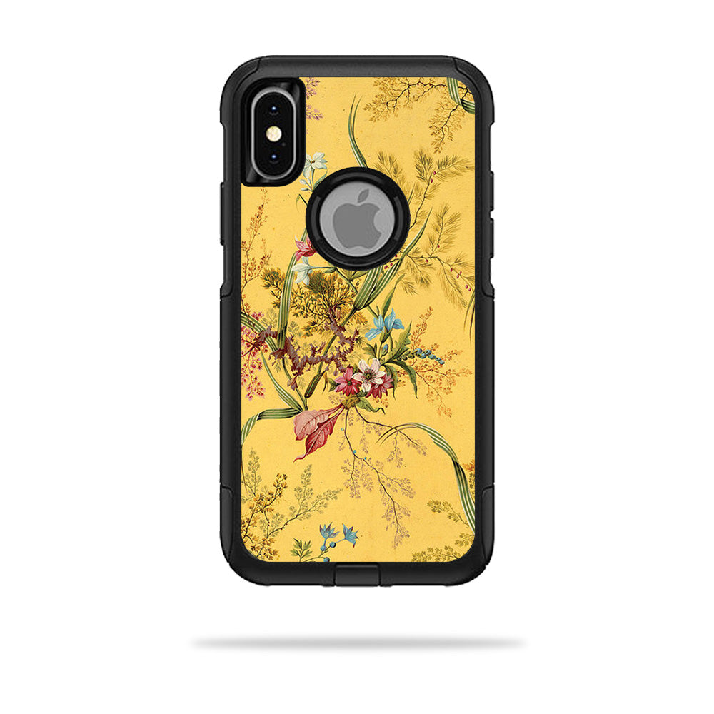 Yellow Marble End Skin For OtterBox Commuter iPhone X or XS Case ...