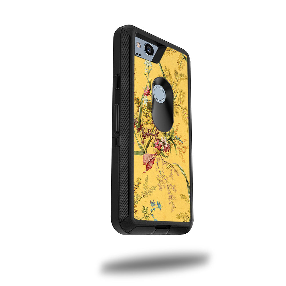 Yellow Marble End Skin For OtterBox Defender Pixel 2 5” Case — MightySkins