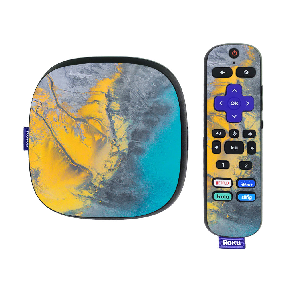 Yellow Spill Skin For Roku Ultra HDR 4K Streaming Media Player (2020 ...