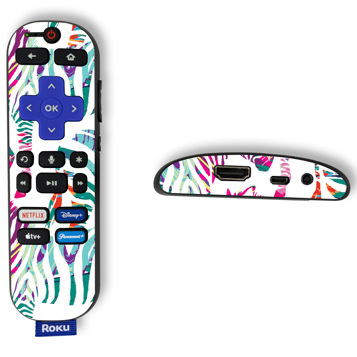 Zebra Mosaic Skin For Roku Express 4K+ Model 3941 (2022) — MightySkins